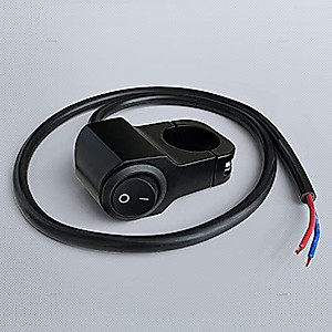 Motorcycle Handlebar Switch Waterproof ATV Handlebar Light Switch Aluminum Alloy Toggle Switch for Motorcycle Bike ATV UTV Scooters Fits 7/8"(22MM) Handlebars 2 Pieces