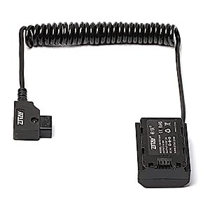 ZITAY D-tap to NP-FZ100 Dummy Battery Coiled Power Cable Cord Adapter Compatible for Sony Alpha 1 Alpha A7III A7R III A9 A7R IV Alpha 9 II A9R A9S A7R3 A7S3 FX3 Camera
