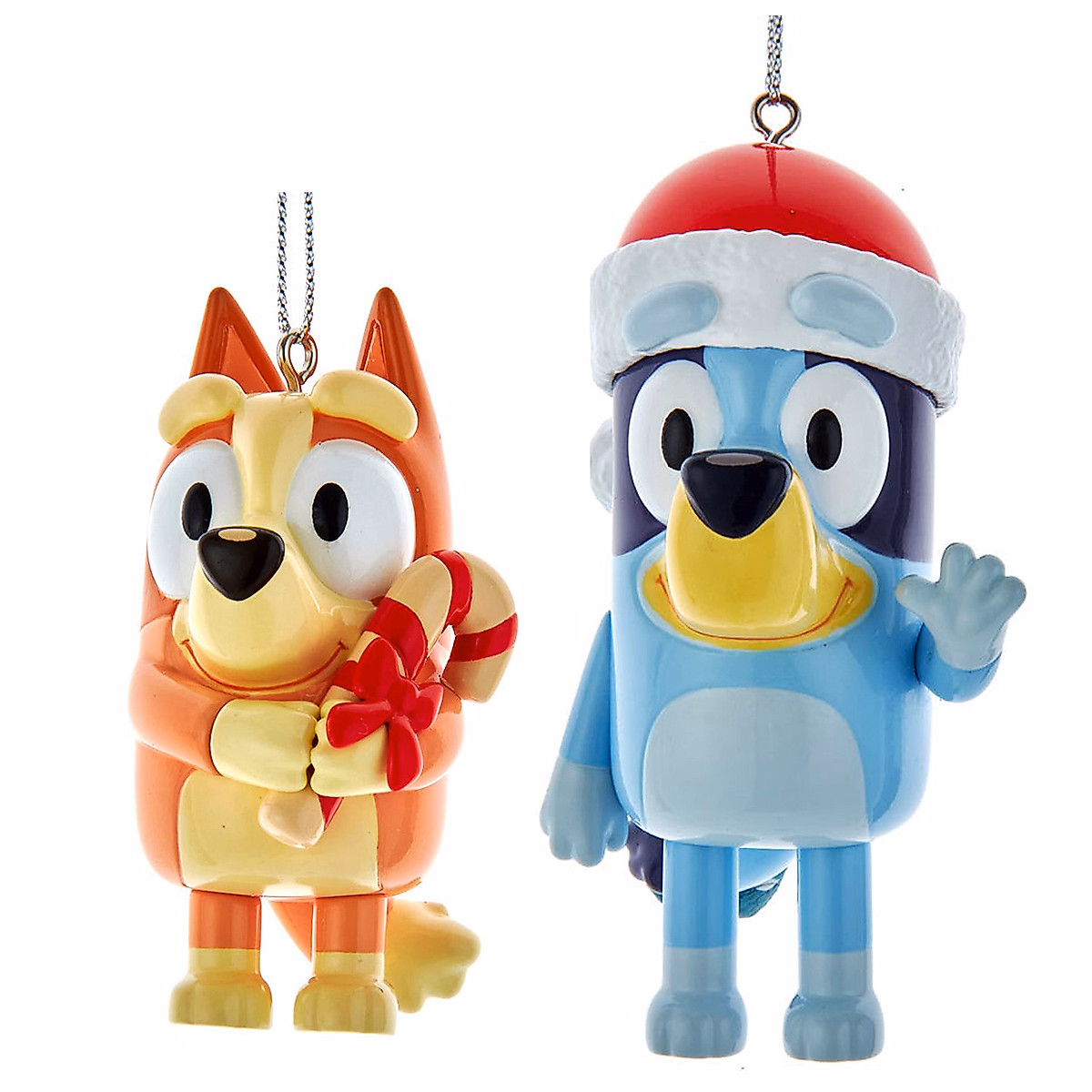 Bluey and Bingo Ornaments - Christmas Tree Decoration - Officially Licensed - 2 Assorted