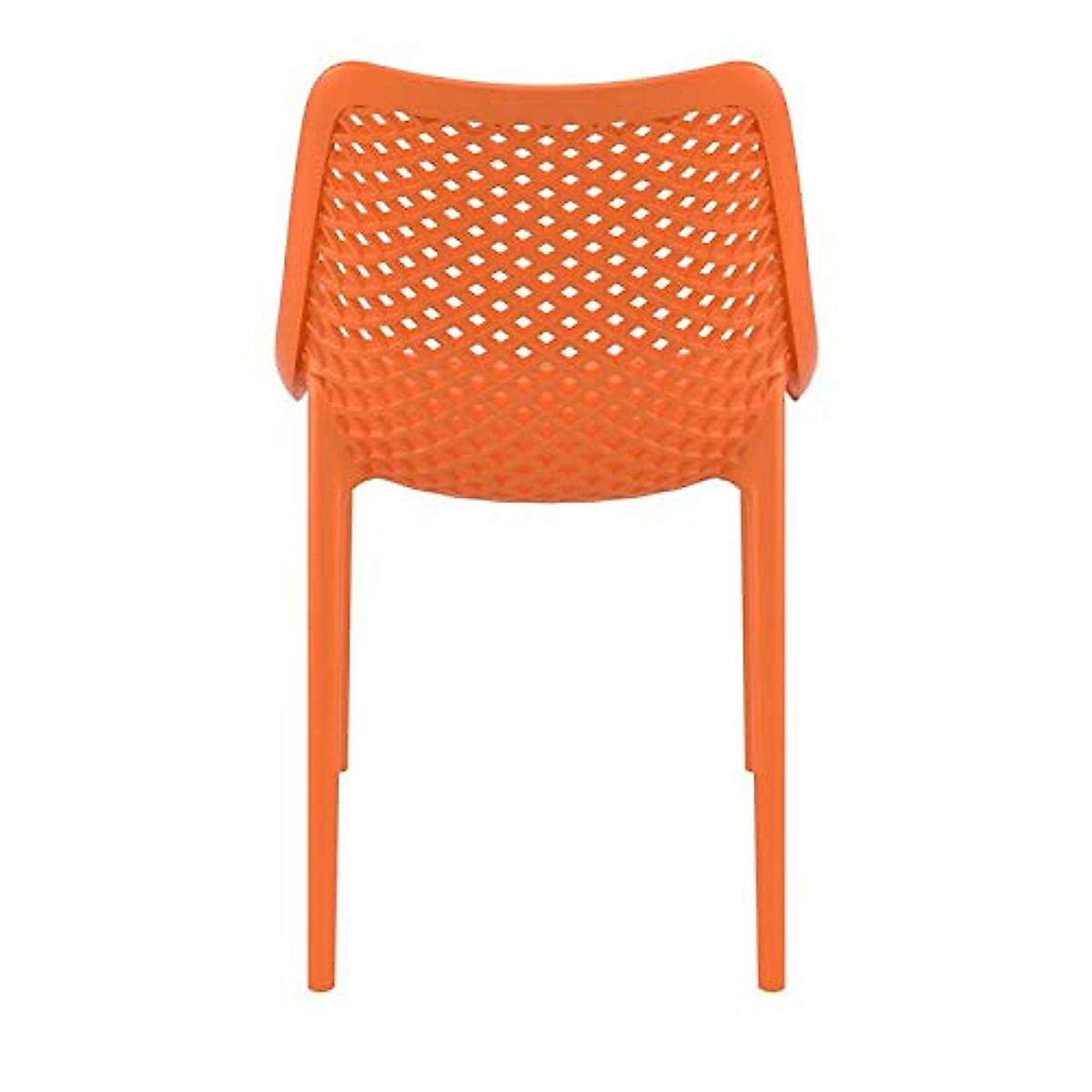 Compamia Air Outdoor Patio Dining Chair in Orange (Set of 2)