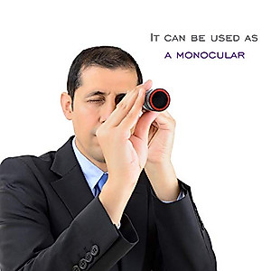 CamDesign HD Cell Phone Camera Lens 12x Optical Zoom Telephoto Lens Clip-On Smartphone Lens Compatible with iPhone X/8/7/6s/6 Plus/Samsung/Android/Tablet & Used as Monocular/Rubber Eyecup/Carry Bag