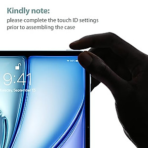 ProCase Smart Case for iPad Air 6th Generation 11 inch M2 2024/10.9 Air 5th Generation 2022/10.9 Air 4th 2020, Protective Cover for iPad Air 6 5 4 Gen -Navy