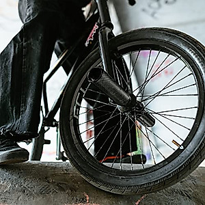 Bike Pegs, Aluminum Anti-Skid Bmx Bicycle Foot Pegs for Mountain Bike Cycling, Stunt Pegs Fit 3/8 inch Axles (Black)