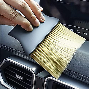 Auto Interior Dust Brush,Car Cleaning Brushes Duster,Long Hair Soft Bristles Detailing Brush Dusting Tool for Automotive Dashboard,Air Conditioner Vents,Leather, Computer,Scratch Free