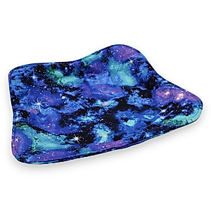 Galaxy Microwave Plate Holder - Blue, Purple and Aqua Night Sky Cotton Fabric Cozy
