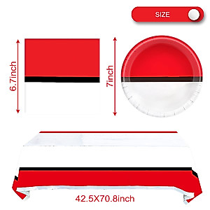 Cartoon Animation Birthday Party Supplies Includes 20 Plates and 20 Napkins and Tablecloth71 '' x 42 '' Video Games Themed Party Tableware
