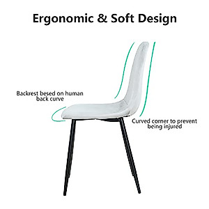 5 Pieces Dining Room Table Set for 4 - Round Glass Table - Velvet Dining Chairs - Modern Kitchen & Dining Room Sets for Dining Room, Kitchen,Dinette or Compact Space (Black Table + Light Grey Chairs)