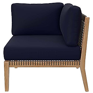 Modway Clearwater Love Seats, Loveseat, Gray Navy