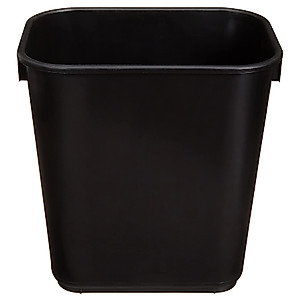 AmazonCommercial 3 Gallon Commercial Office Wastebasket, Black, 2-Pack