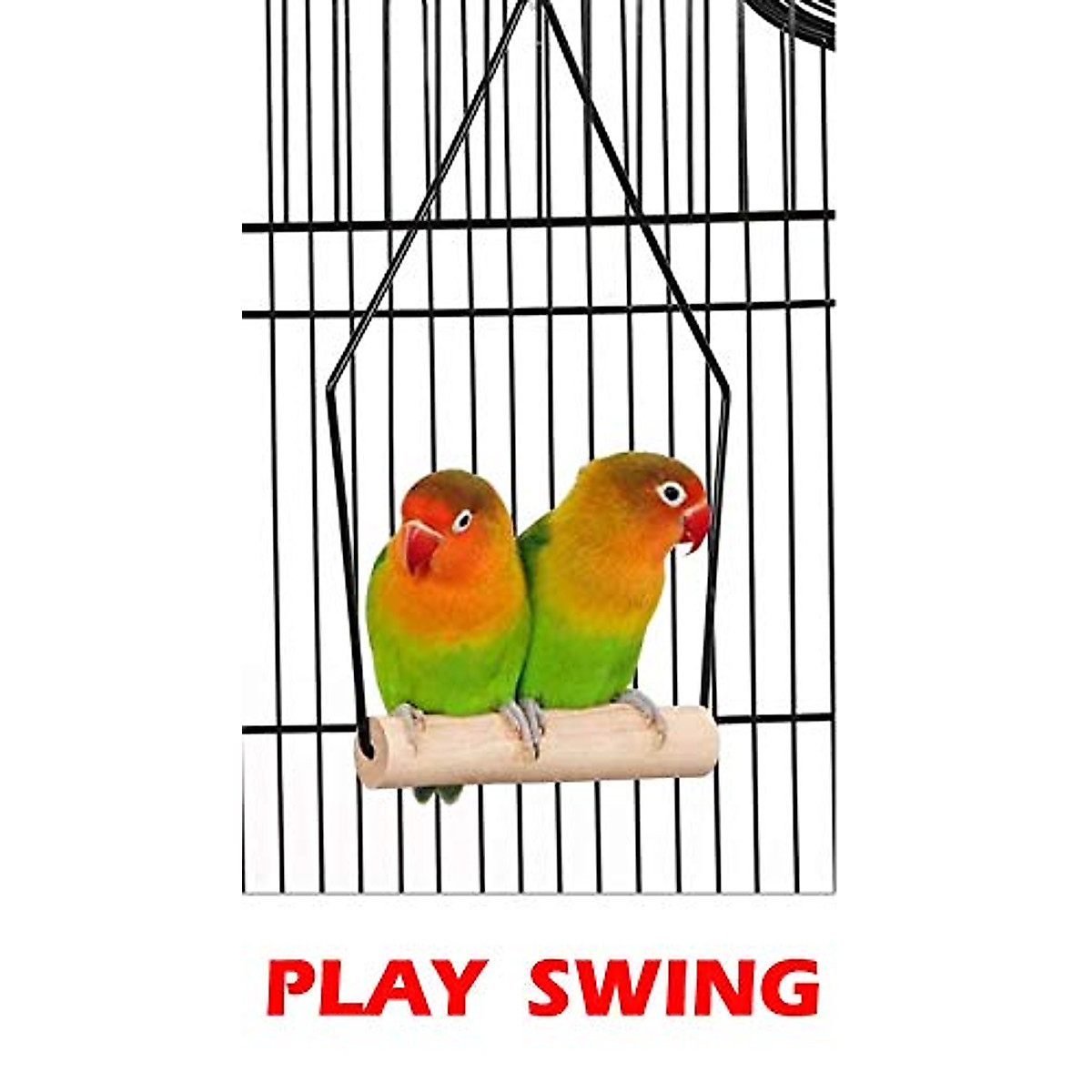 Canary Parakeet Cockatiel LoveBird Finch Bird Cage With Stand --18"x14"x60"Black