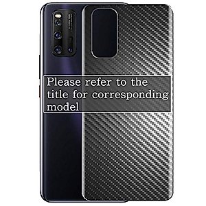 Puccy 2 Pack Back Protector Film, compatible with OPPO Reno Ace Black Carbon TPU Guard Cover （ Not Tempered Glass/Not Front Screen Protectors） New