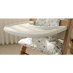 Gembebe Silicone Tray Placemat Compatible with Stokke Tripp Trapp High Chair Tray | Silicone Resistant High Chair Placemat | Lightweight | Dishwasher Safe| Easy to Clean (Light Grey)