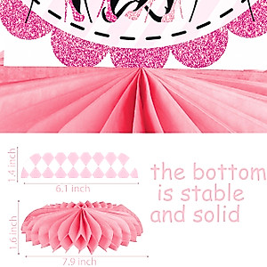 Paris Eiffel Tower Honeycomb Centerpieces Paris Themed Party Decorations Pink Paris Party Honeycomb Centerpieces for Girls Birthday Baby Shower Weddings Party Favor Supplies