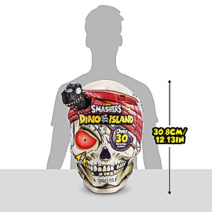 ZURU Smashers Dino Island Giant T-Rex Skull with 30+ Surprises and Mini Eggs, Dinosaur Discovery Toy, Age 5+