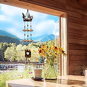 Wind Chimes for Outside, Gnome Wind Chimes with 6 Larger Bells for Mom Dad Daughter Women’s Gift,Outdoor Wind Chimes for Patio Porch Garden Backyard Decor