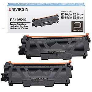Compatible E310 Toner Cartridge Replacement for Use in Dell E514dw Dell E515dw Dell E515dn for Brother E310 E514 E515 E310dw(Black,2-Pack)