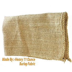 4 Pack Premium Large Burlap sack Bags | 4Piece Set | 24 x 40 inch | New Coffee Bag | Potato Bag | Sack Race | Seed Preserve Sack | Natural Jute Product | made by 10 Ounce Burlap Fabric (4)