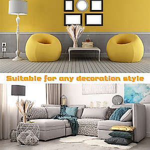 MnS Glam 75 Pc Natural Dried Pampas Grass-25 Pc Cream White Pampas/ 30 Pc Brown Pampass/ 20 Pc Beige Pompus Reed Grass 17.5" Fluffy Stems Dry Pompous Bouquets for Home Decor Wedding Flower Arrangement