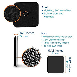 Webcam Cover Black 6 Pack, NanoTech Reusable Adhesive Protection and Security for Laptops, Smartphones, Tablets, Desktop - Works Safely on Any Electronics Surface - Protect Your Privacy