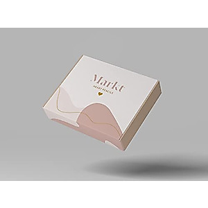 MARKT Mini Heart Pencils for Bridal Shower Games & Wedding Favors, Small White Pencils With Rose Gold Foil for Party Prizes or Gifts for Guests, Pre Sharpened Golf Pencils With Erasers (30 Pack)