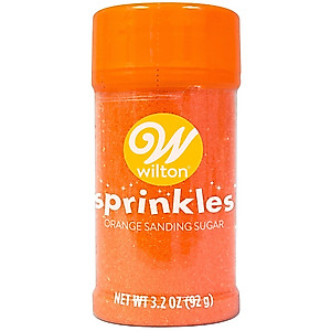 Wilton Sparkling Sugar Decorating Sprinkles, 3.25 oz., Orange