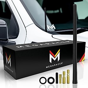 Universal Car Antenna | for Truck Antenna | Ford F150 Antenna | Short Antenna | Car Antenna Replacement | Car Audio & Video Antennas | Jeep Wrangler Antenna Short Auto Antenas para Carros | Rubber 7"