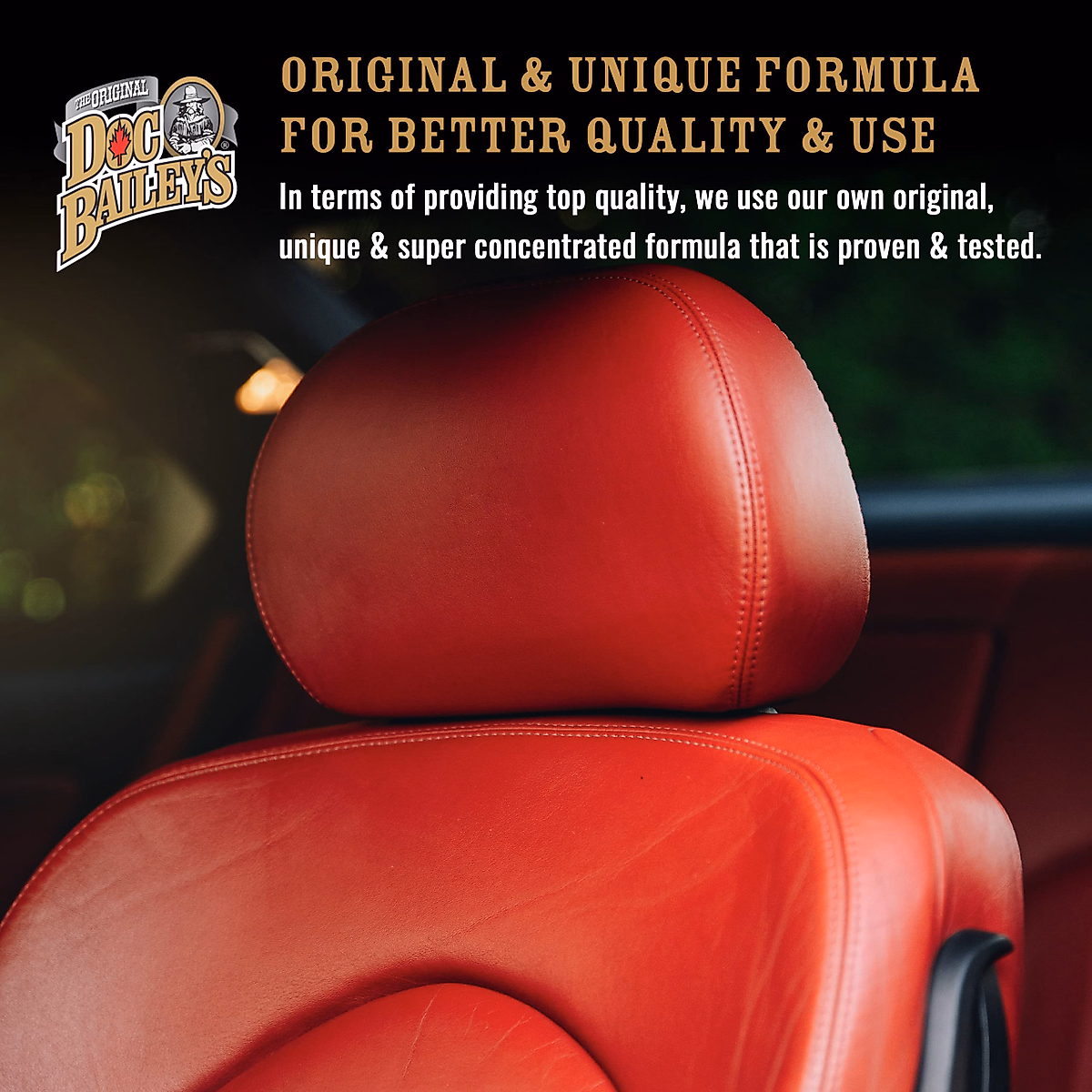 Doc Baileys “Clear” Formula for Any Color Leather- One Step Kit- Conditioner, Cleaner, and Softener- Waterproof, Stain Proof, Maintain and Protect Leather, Vinyl, Canvas, and More- No Sticky Residue