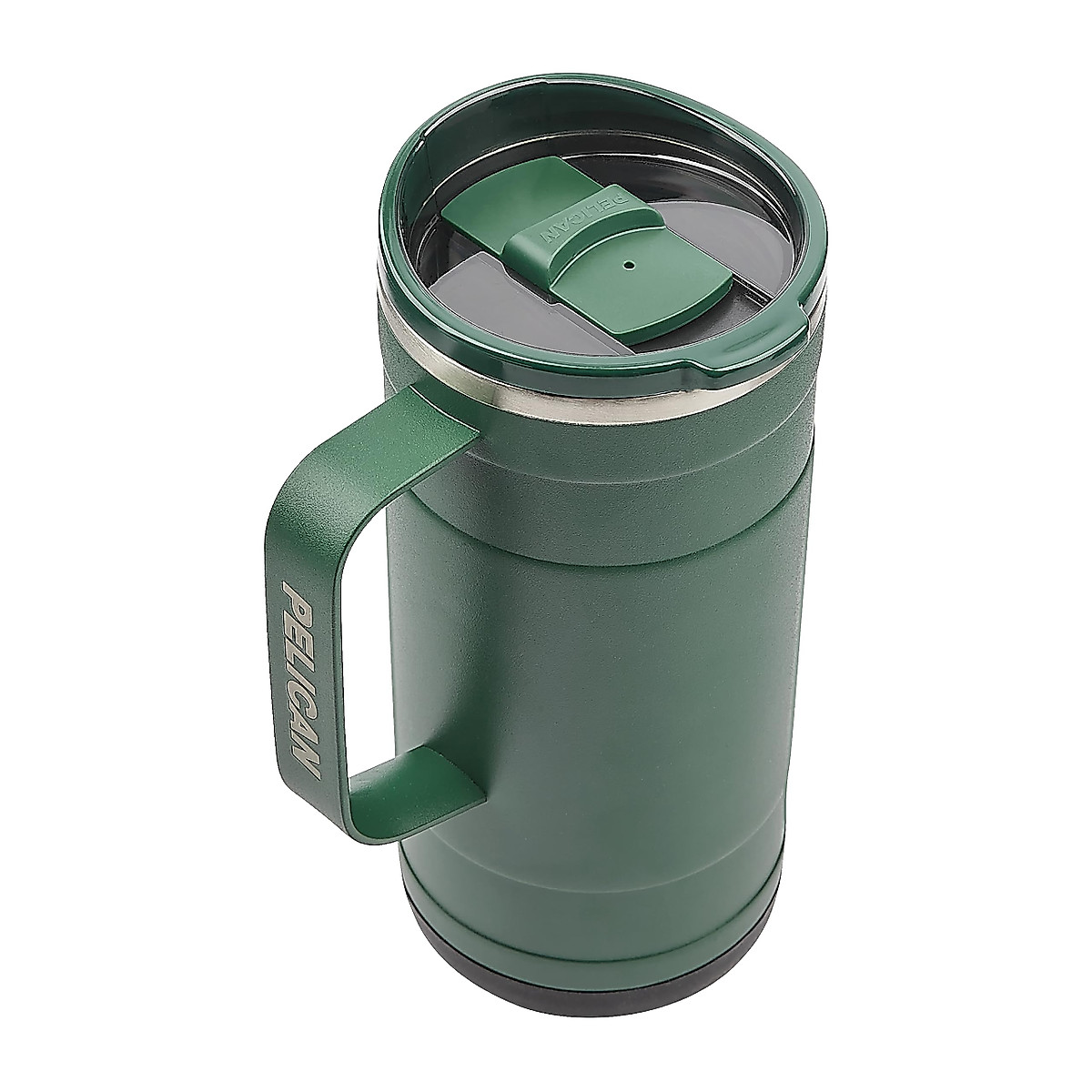 Pelican Hydration Pelican Ridge™ 18 oz Vacuum Insulated Tumbler - Recycled Stainless Steel Double Wall Travel with Dual Lid, Powder Coated Insulated Coffee Mug For Hot Cold Drinks, Hunter