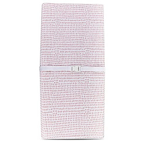 Ely's & Co. Patent Pending Waterproof Changing Pad Cover Set | Cradle Sheet Set by Ely's & Co no Need for Changing Pad Liner Mauve Pink Splash & Stripe 2 Pack for Baby Girl