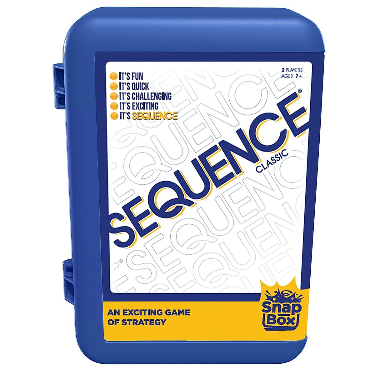 Sequence Snap Box - The Exciting Game of Strategy in A Compact Travel Case by Goliath, Multi Color