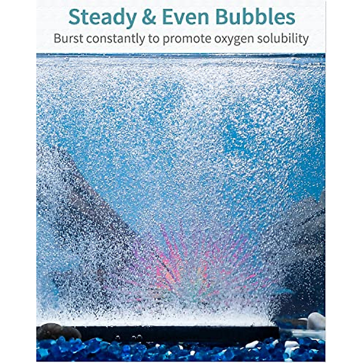 Pawfly Aquarium 12 Inch Air Stone Bar Bubble Diffuser Release Tool with Suction Cup Clip Accessory for Air Pumps DWC Systems Fish Tanks and Small Garden Ponds