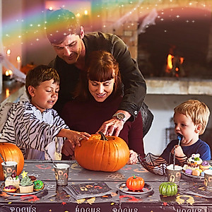 Halloween Hocus Pocus Party Decorations Supplies Tableware - Include Dinner Plates, Cups, Napkins, Tablecloth, Straws for Halloween Hocus Pocus Witch Birthday Baby Shower Party Supplies - Serve 24