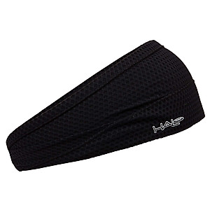 Halo Headband AIR Series-Bandit (Black)-Our Newest Wide Pullover Headband for Both Women and Men One Size