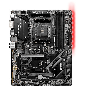 MSI Arsenal Gaming AMD Ryzen 2ND and 3rd Gen AM4 M.2 USB 3 DDR4 DVI HDMI Crossfire ATX Motherboard (B450 TOMAHAWK MAX II)