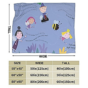 ARHONG Ben & Holly'S Little Kingdom Ultra-Soft Micro Fleece Blanket Home Decor Throw Lightweight for Couch Bed Sofa 50"X40"