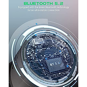 Black Shark Wireless Earbuds with 35ms Ultra-Low Latency, Gaming Bluetooth Earbuds with Studio-Quality Sound, Bluetooth 5.2, IPX5 Waterproof, 24h Listening Time, Clear Mics, Comfort Fit - Lucifer T4