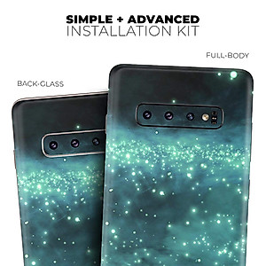 DesignSkinz Trendy Green Space Surface Protective Vinyl Decal Wrap Skin Cover Compatible with The Samsung Galaxy S20 (Screen Trim & Back Glass Skin)
