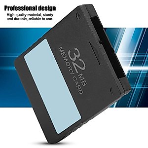 Ymiko Memory Card 8M/16M/32M/64M MCboot Memory Card Game Data Saver for PS2 Console (32M)