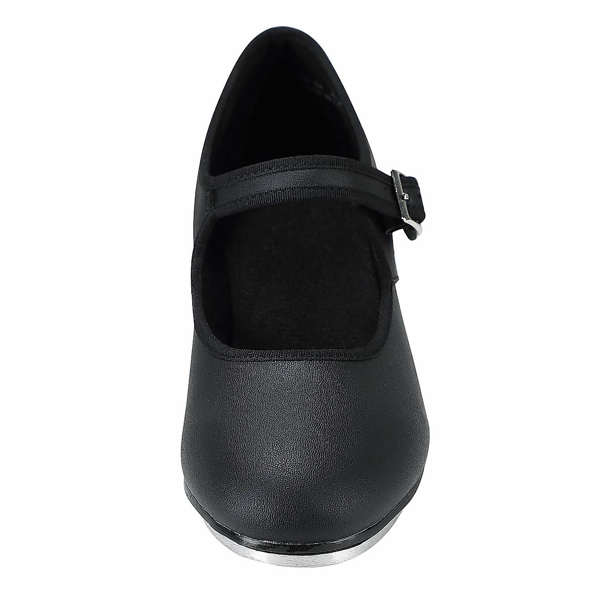 Linodes Unisex PU Leather Easy Strap Tap Shoe Dance Shoes for Women and Men's Dance Shoes-608-1-Black-8M