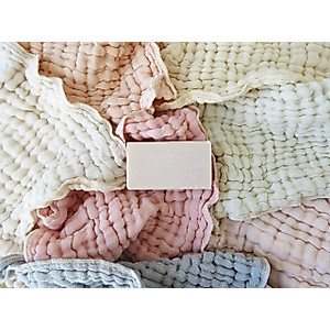 Nawrap Organic Multi Cloth, 13.5 x 13.5 inch, Made from Organic Cotton, Durable, Quick-Drying, and Absorbent, Natural Blue