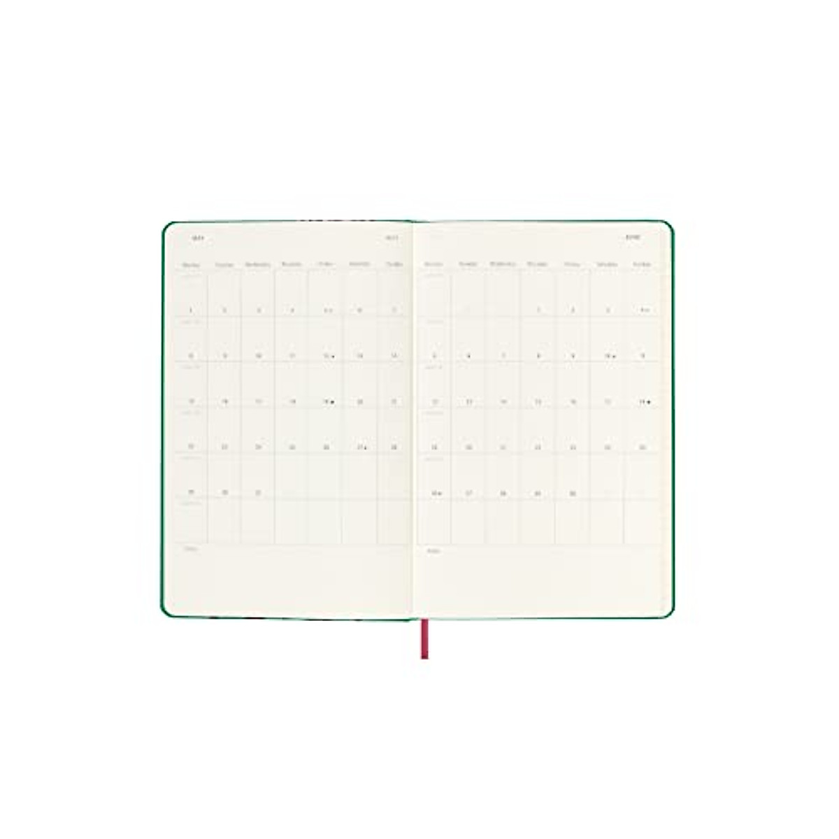 Moleskine Limited Edition Frida Kahlo 12 Month 2023 Daily Planner, Hard Cover, Large (5" x 8.25"), Green