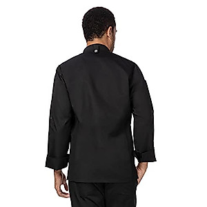 Chef Works Unisex Sustainable Hartford Chef Coat, Black, Medium