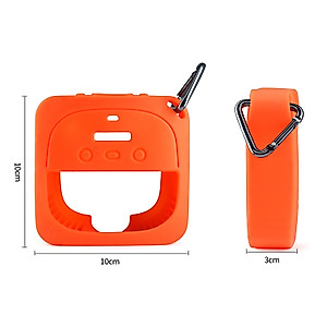 XBERSTAR Silicone Cover Sleeve for Bose SoundLink Micro Speaker Soft Silicone Protective Cover Case (Orange)