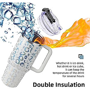 Tumbler With Lid And Straw 40 Oz,Insulated Tumblers, Travel Water Bottle, Trending Cups For Women & Men, Great Travel Gifts For Her & Him 3d Lilac