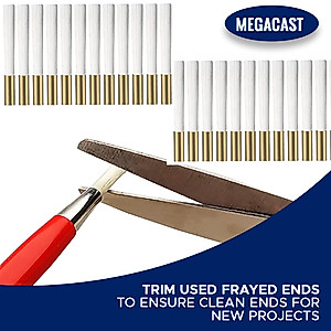 Scratch Brush Refills, Fiberglass Metal Finishing Polishing Sanding Tool for Jewelry Making 24 Pack