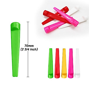 FINGER TEN Golf Tees Plastic 2-3/4 inch Unbreakable Multicolor Bulk 30 Pack 70 mm Long Flat Tee Reduce Resistance Strong for Men Women Golfing Practice (30 Pack)