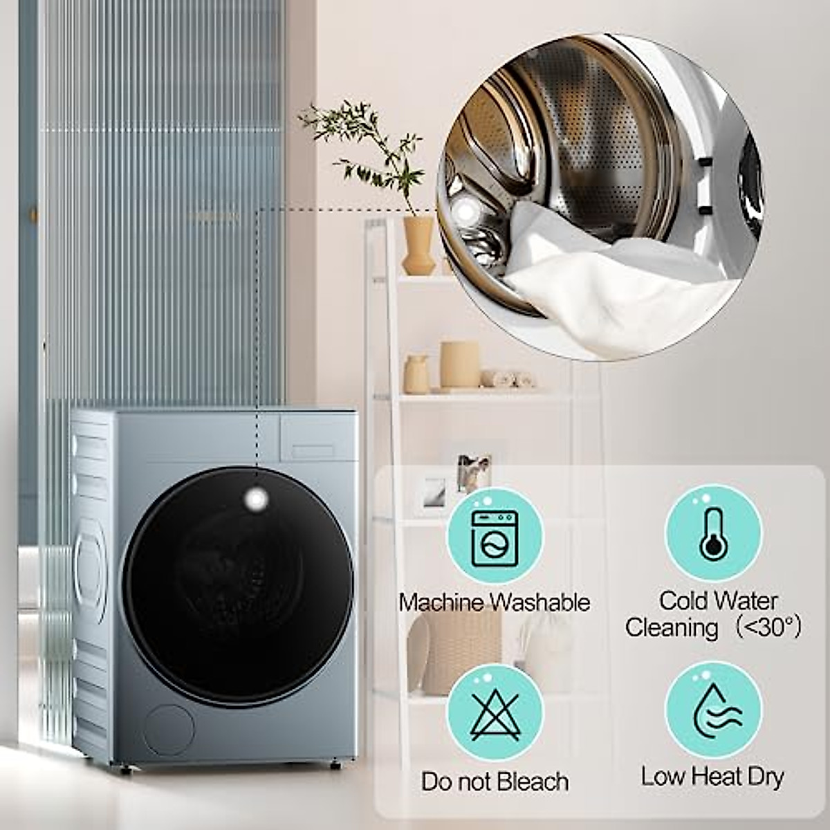 EMART Round Tablecloth White (6 Pack) Circular Polyester Table Cover 120 Inch in Diameter for Dinning, Kitchen, Picnic,Wedding and Birthday Party