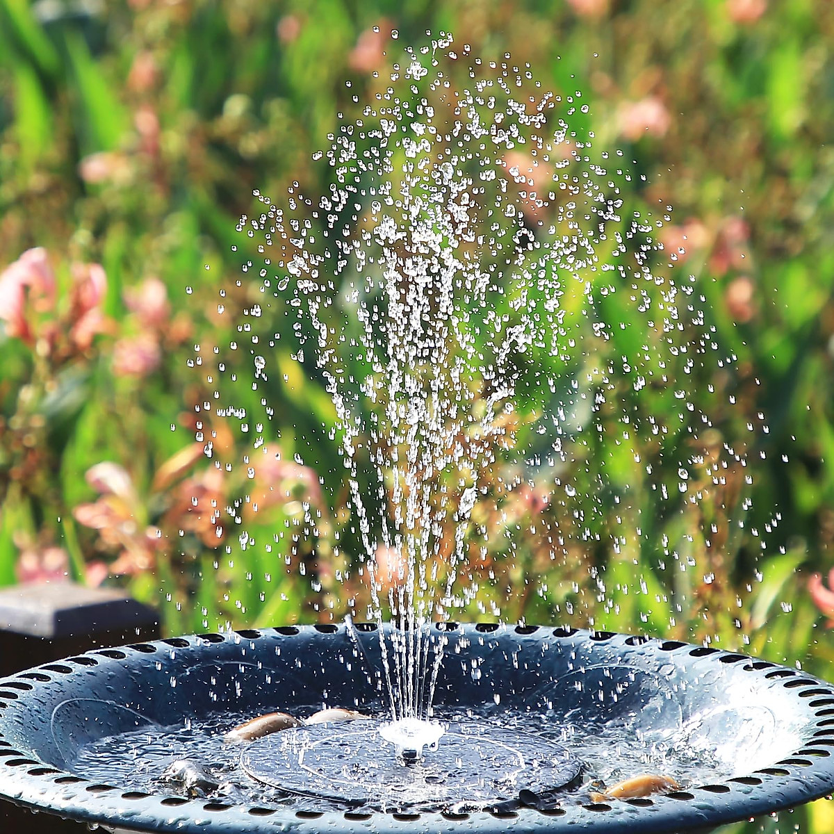 AISITIN Solar Fountain Pump for Bird Bath Upgraded 2024, 3.5W Solar Water Pump DIY Kit with 9.8ft Cord & Multiple Nozzles, Solar Bird Bath Fountain with Wire for Garden, Ponds and Outdoor