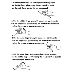 Fengirl ZG-5027 V.6.0 Non Slip Coated 23cm Spinning Pen (Random color)