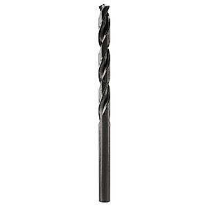 BOSCH BL2651 1-Piece 3/8 In. x 6 In. Extra Length Aircraft Black Oxide Drill Bit for Applications in Light-Gauge Metal, Wood, Plastic